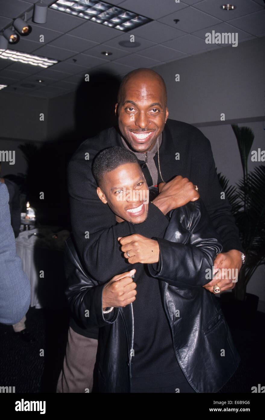 D.L. HUGHLEY with John Salley.Mike Tyson Vs. Botha celebrity party at ...