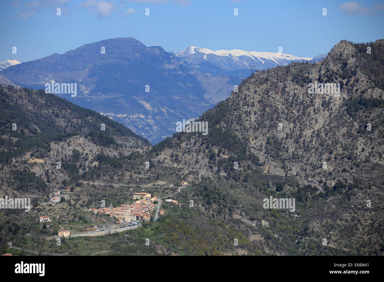 The Vesubie valley in the back country of the Alpes-Maritimes in the ...