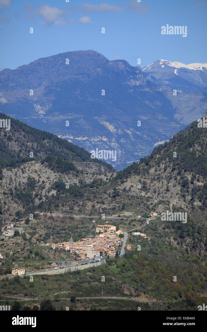 The Vesubie valley in the back country of the Alpes-Maritimes in the ...