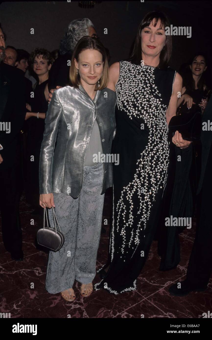 ANJELICA HUSTON with J. Foster.Artist Rights foundation honor Tom ...