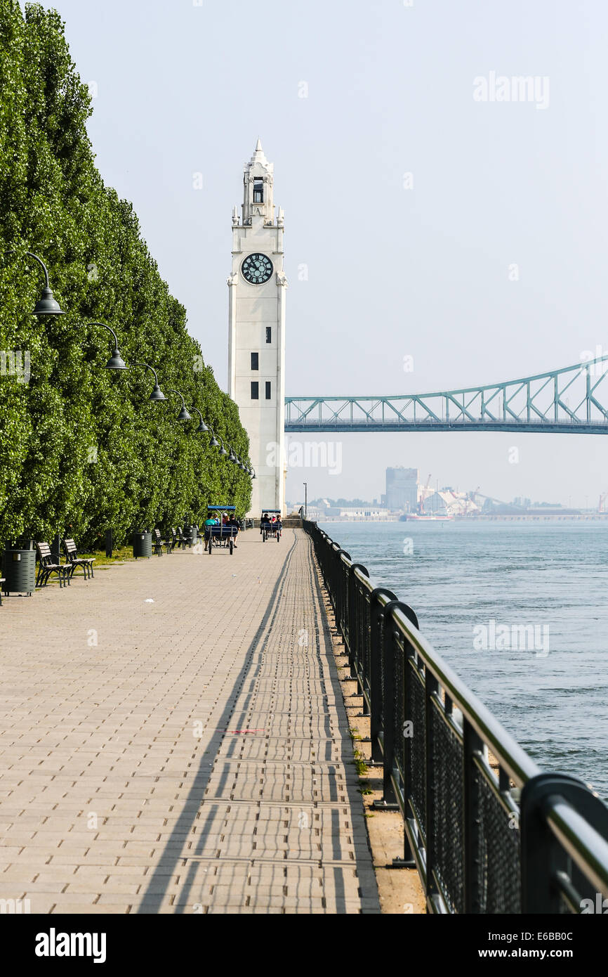 promenade along the St Lawrence River in Montreal Stock Photo - Alamy
