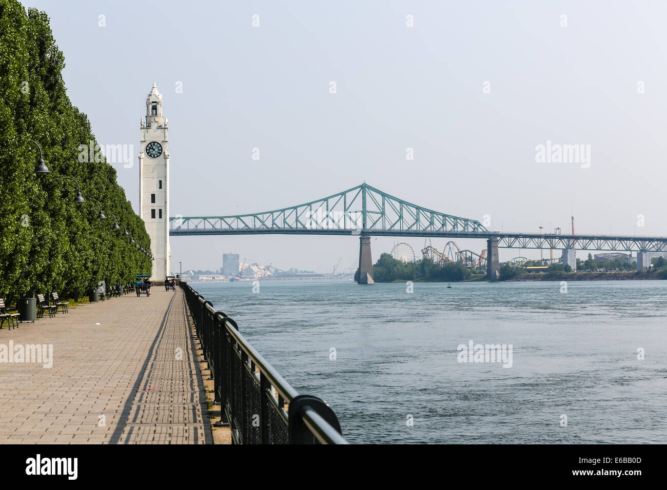 promenade along the St Lawrence River in Montreal Stock Photo - Alamy
