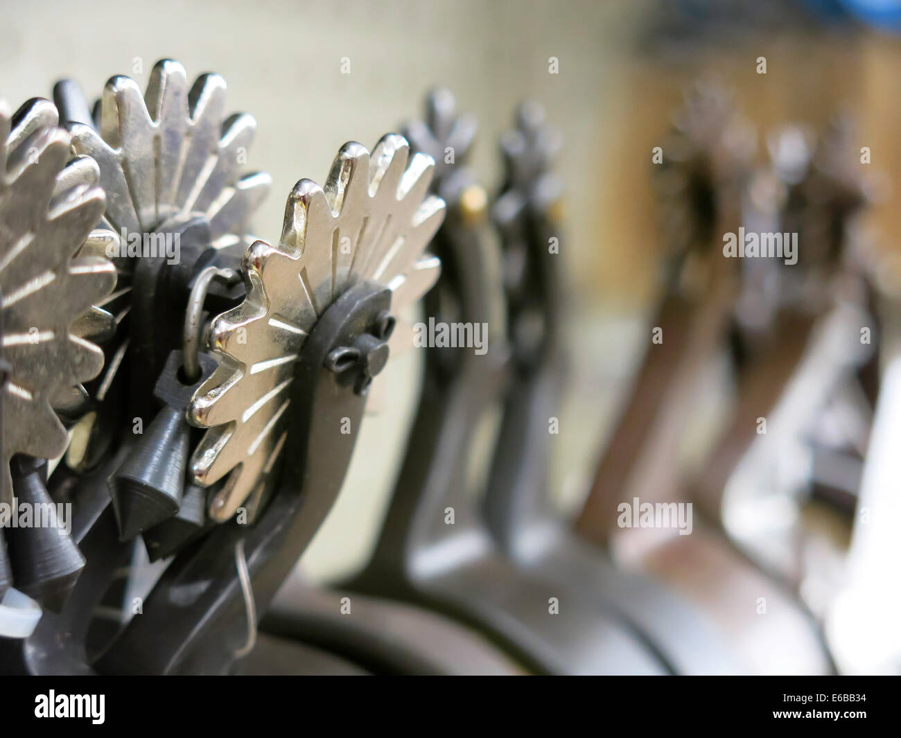 Close Up , Spur Rowels, Big R Ranch Store, Great Falls, Montana, USA ...