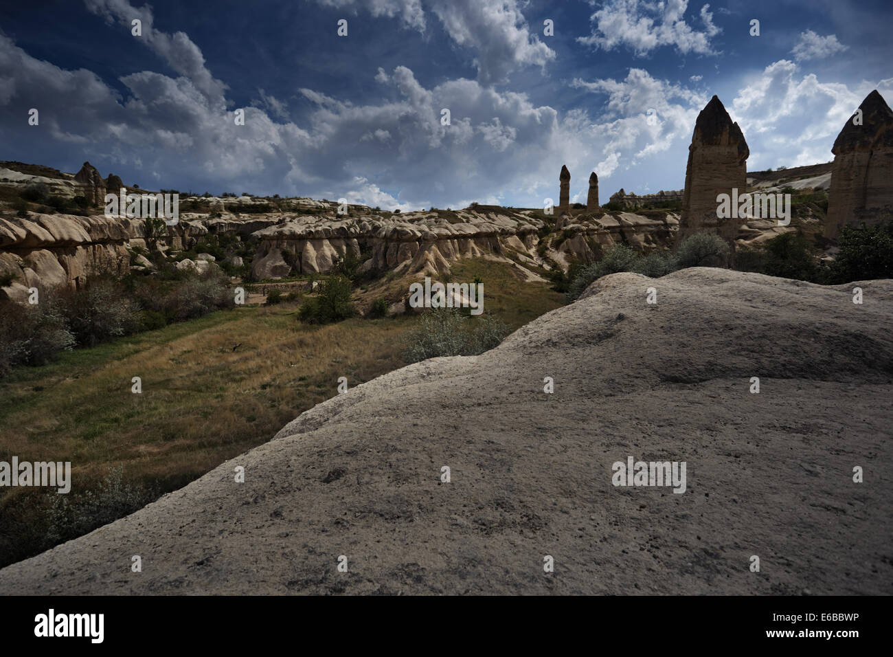 Rock formations of Cappadocia. Turkey. Horizontal photo Stock Photo - Alamy