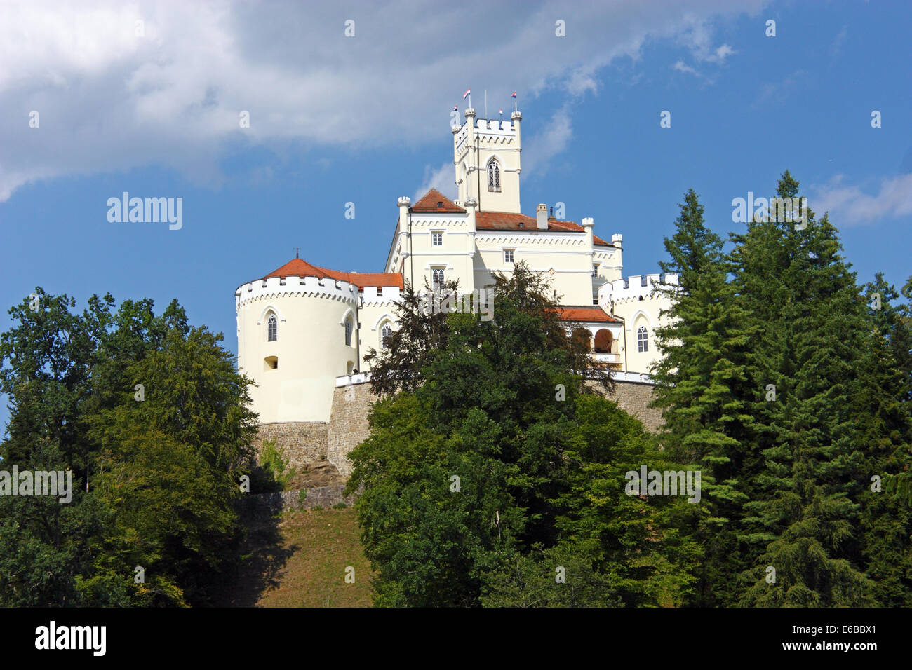 Trakoscan, castle and museum in northwest Croatia, dating from the 13th ...
