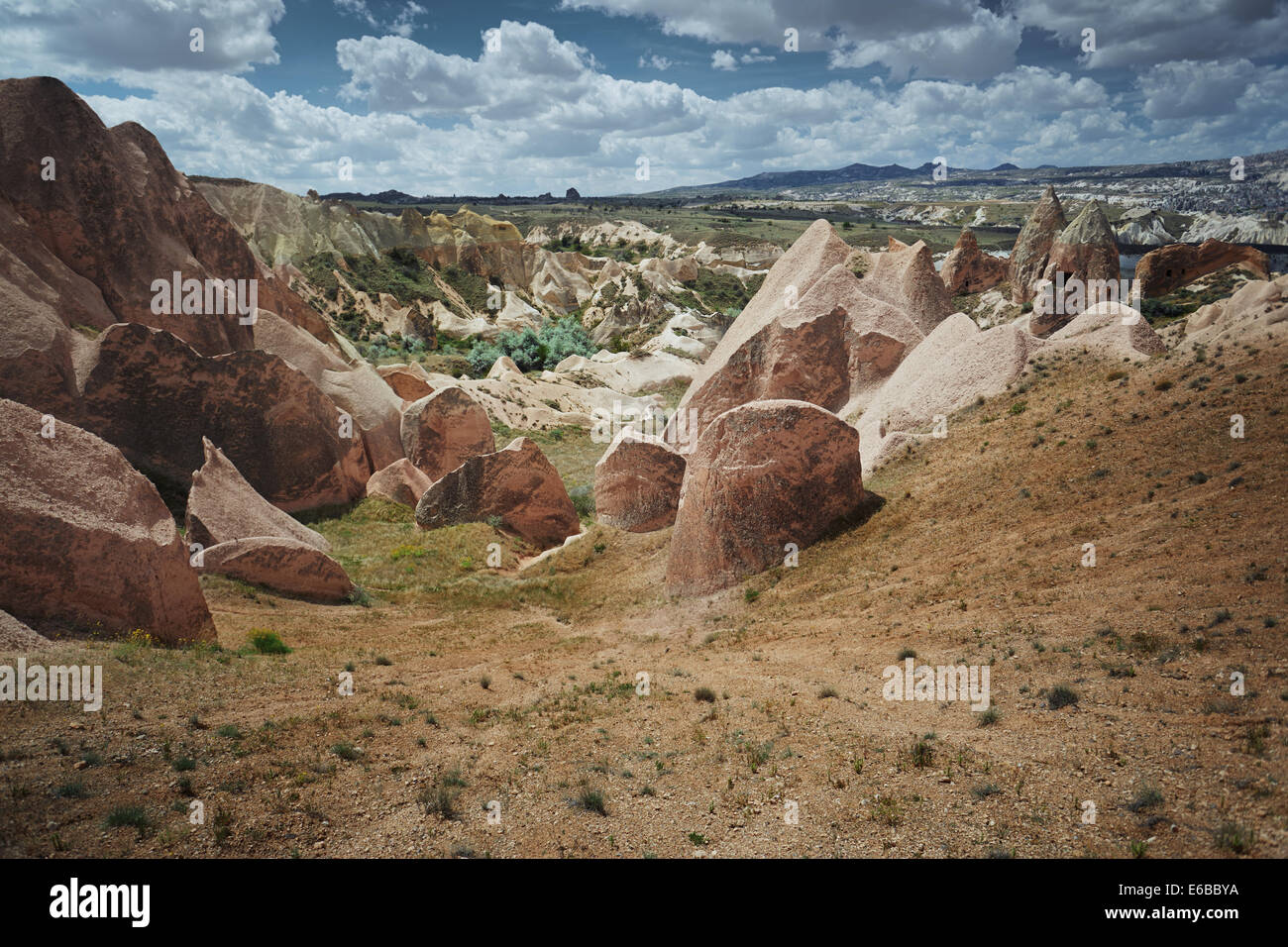 Rock formations of Cappadocia. Turkey. Horizontal photo Stock Photo - Alamy