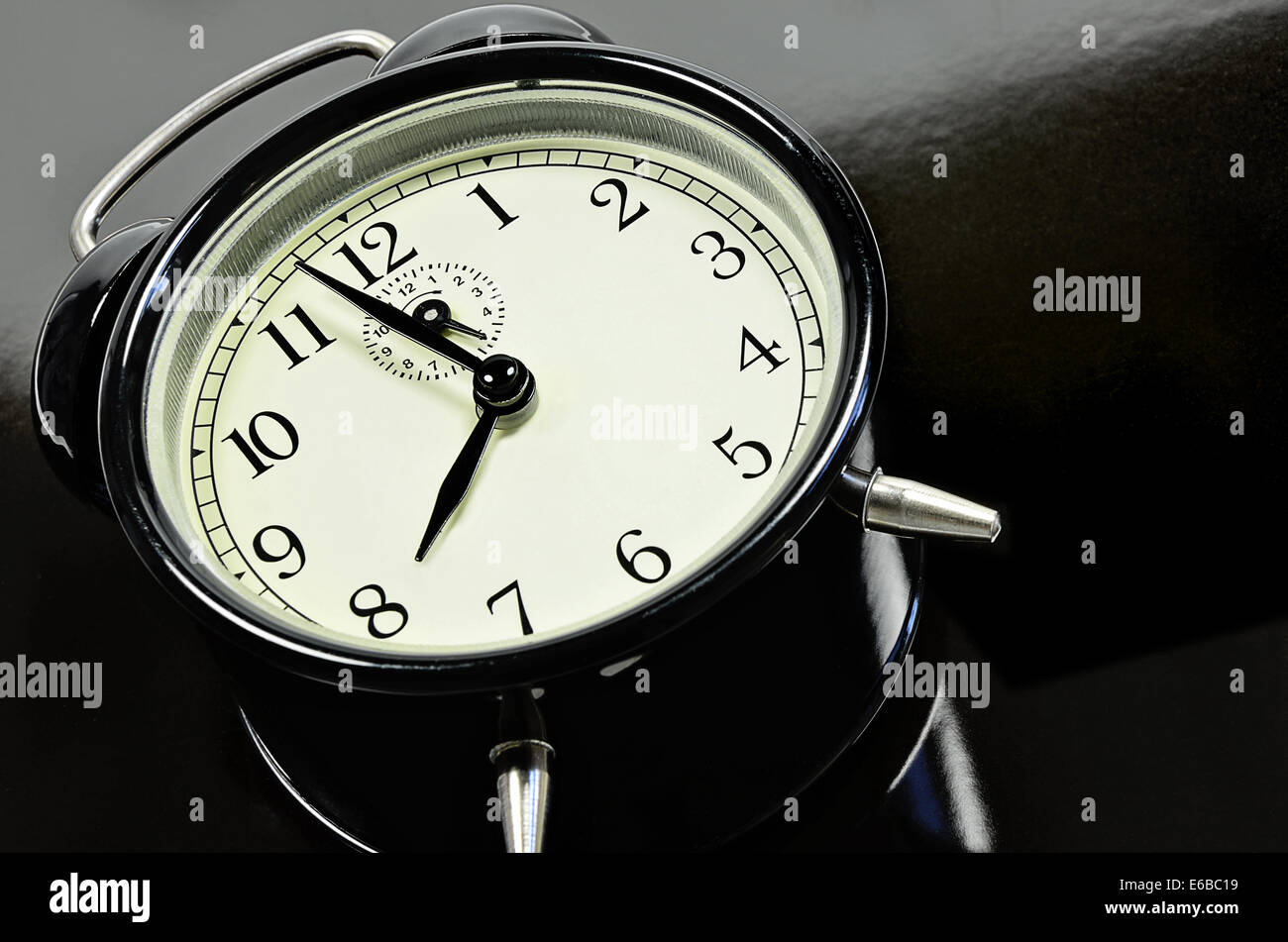 classic alarm clock, close up, full frame Stock Photo - Alamy