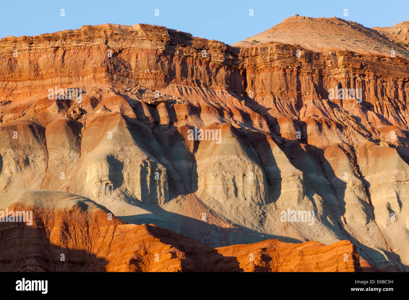USA, Utah, Torrey, Capitol Reef National Park, Sandstone cliffs and ...