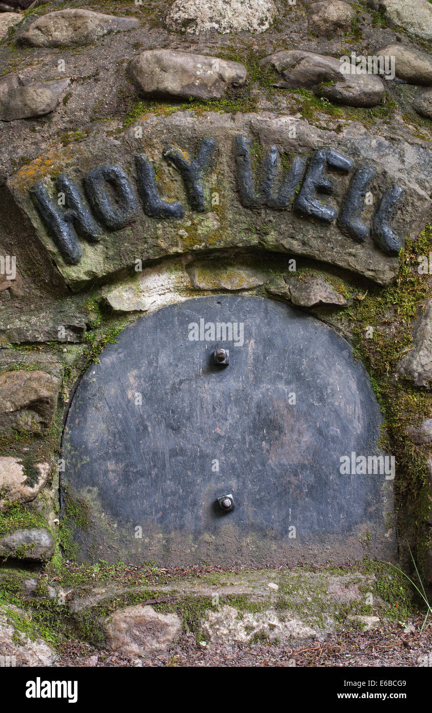Traditional Holy Well detail Stock Photo - Alamy