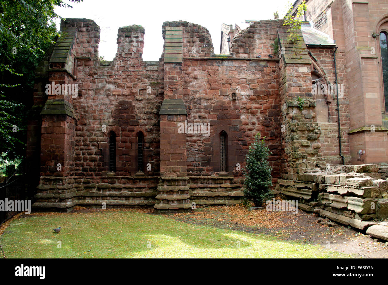 Eastern ruins the church of St John the Babtist at Chester Stock Photo ...