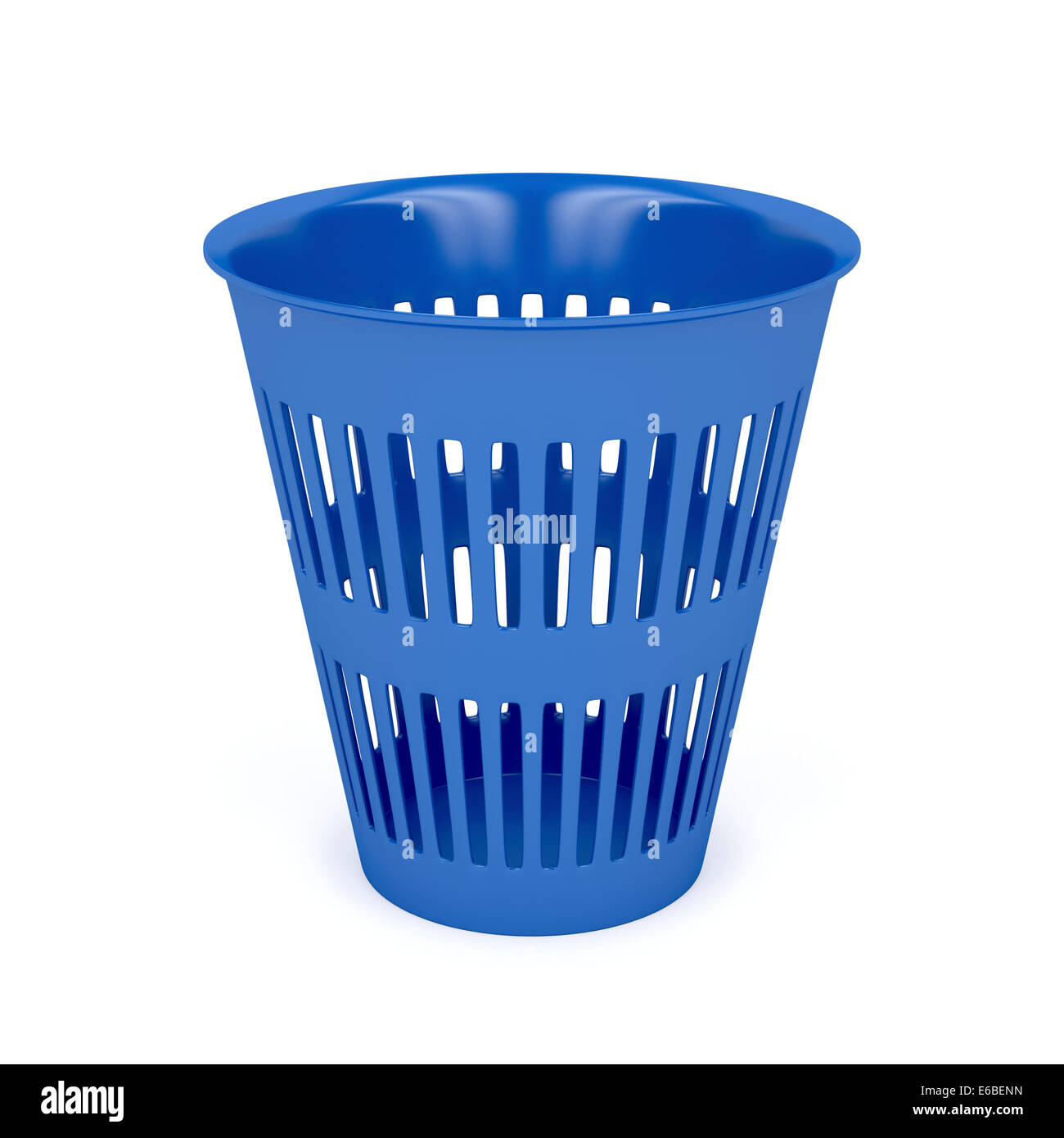 Trash can on white background Stock Photo - Alamy