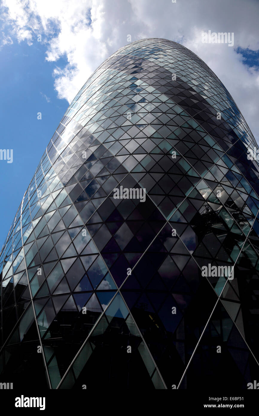 Glass facade reflection the gherkin hi-res stock photography and images ...