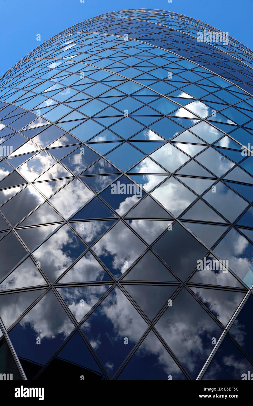 Glass facade reflection the gherkin hi-res stock photography and images ...