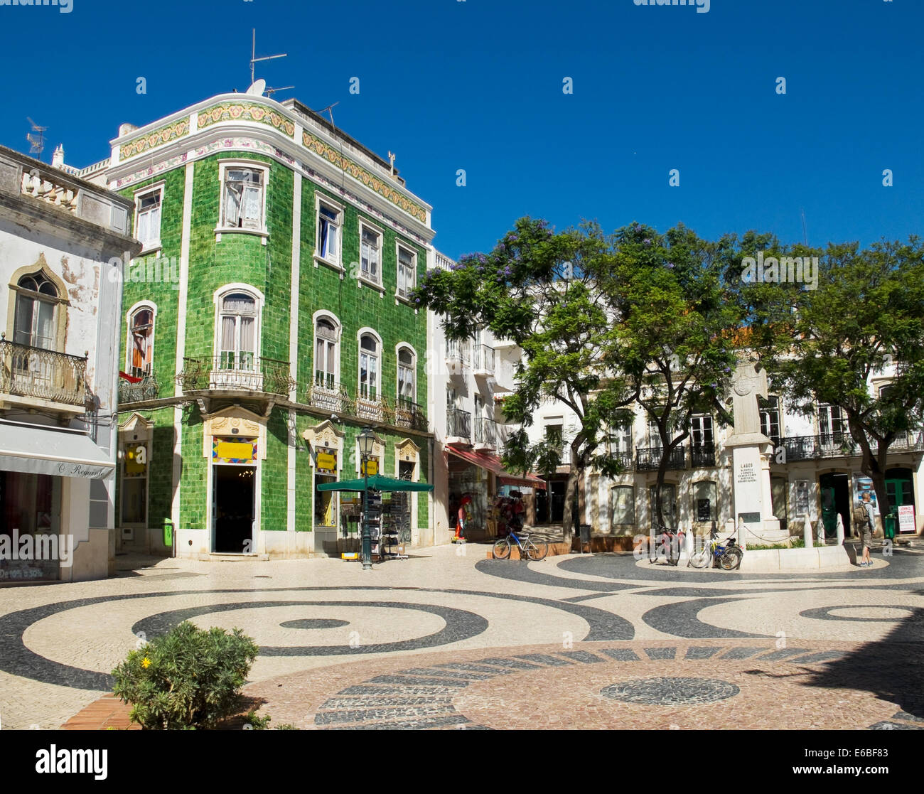 Praca Luis de Camoes square in Lagos, Portugal Stock Photo - Alamy