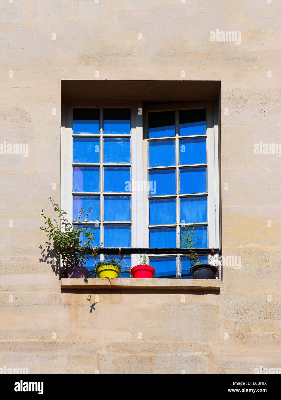 Typical paris window frame hi-res stock photography and images - Alamy