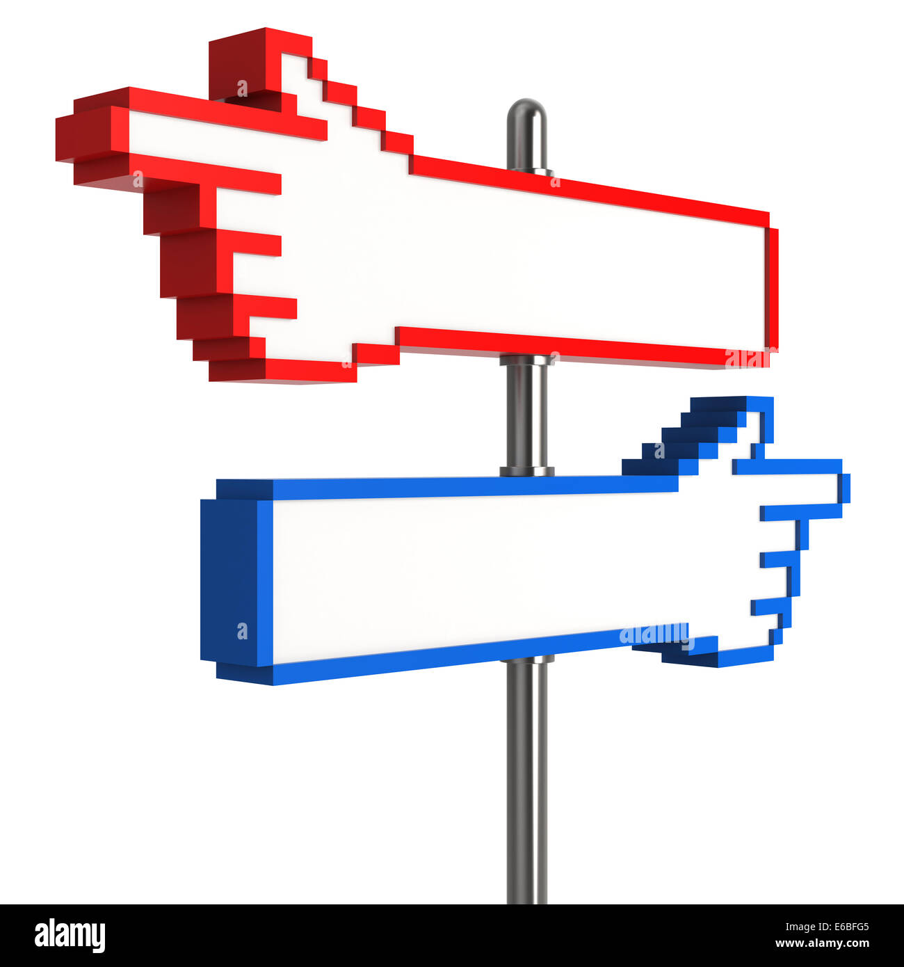 Pixel arrow Cut Out Stock Images & Pictures - Alamy