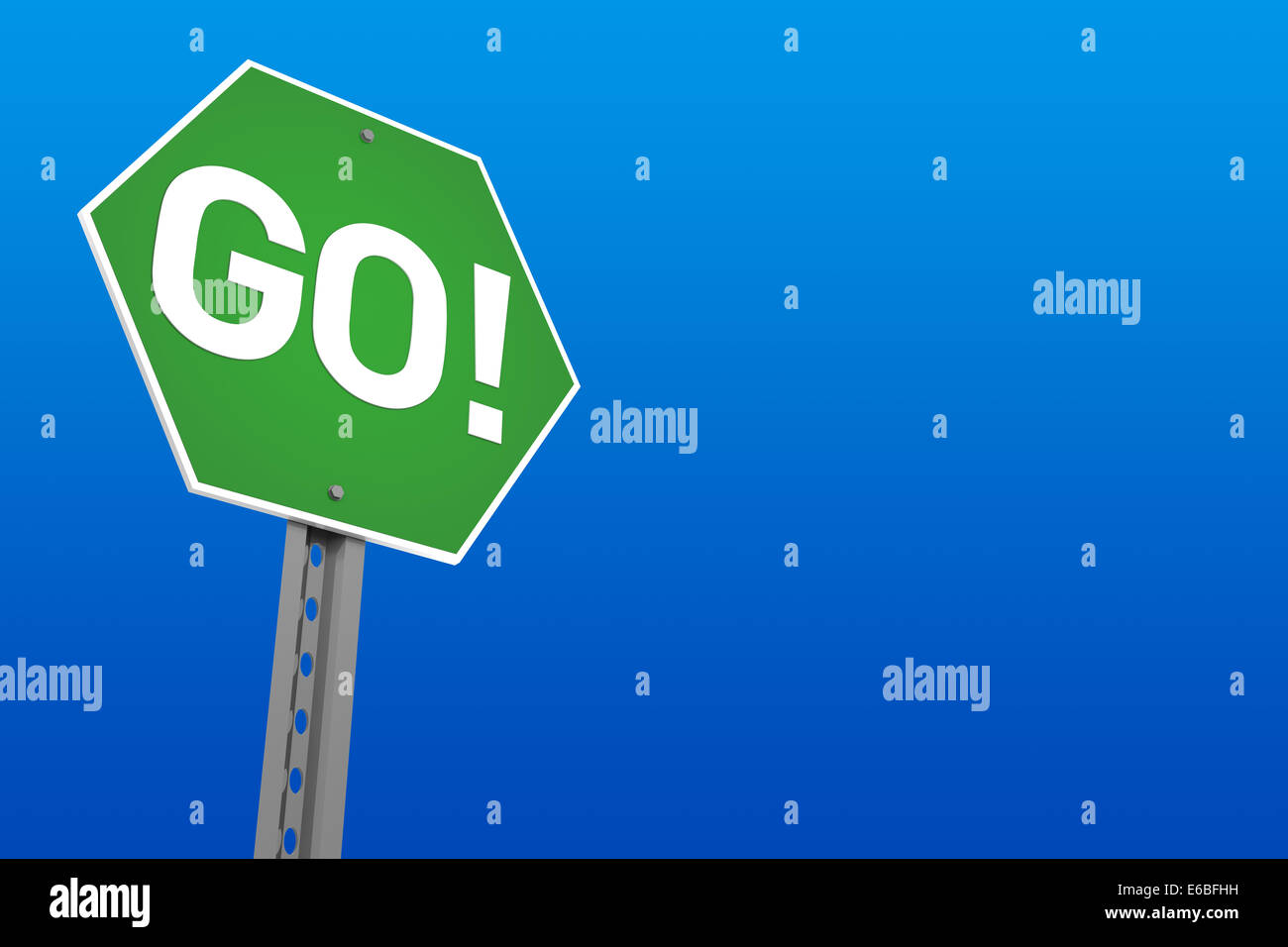 Go sign road hi-res stock photography and images - Alamy