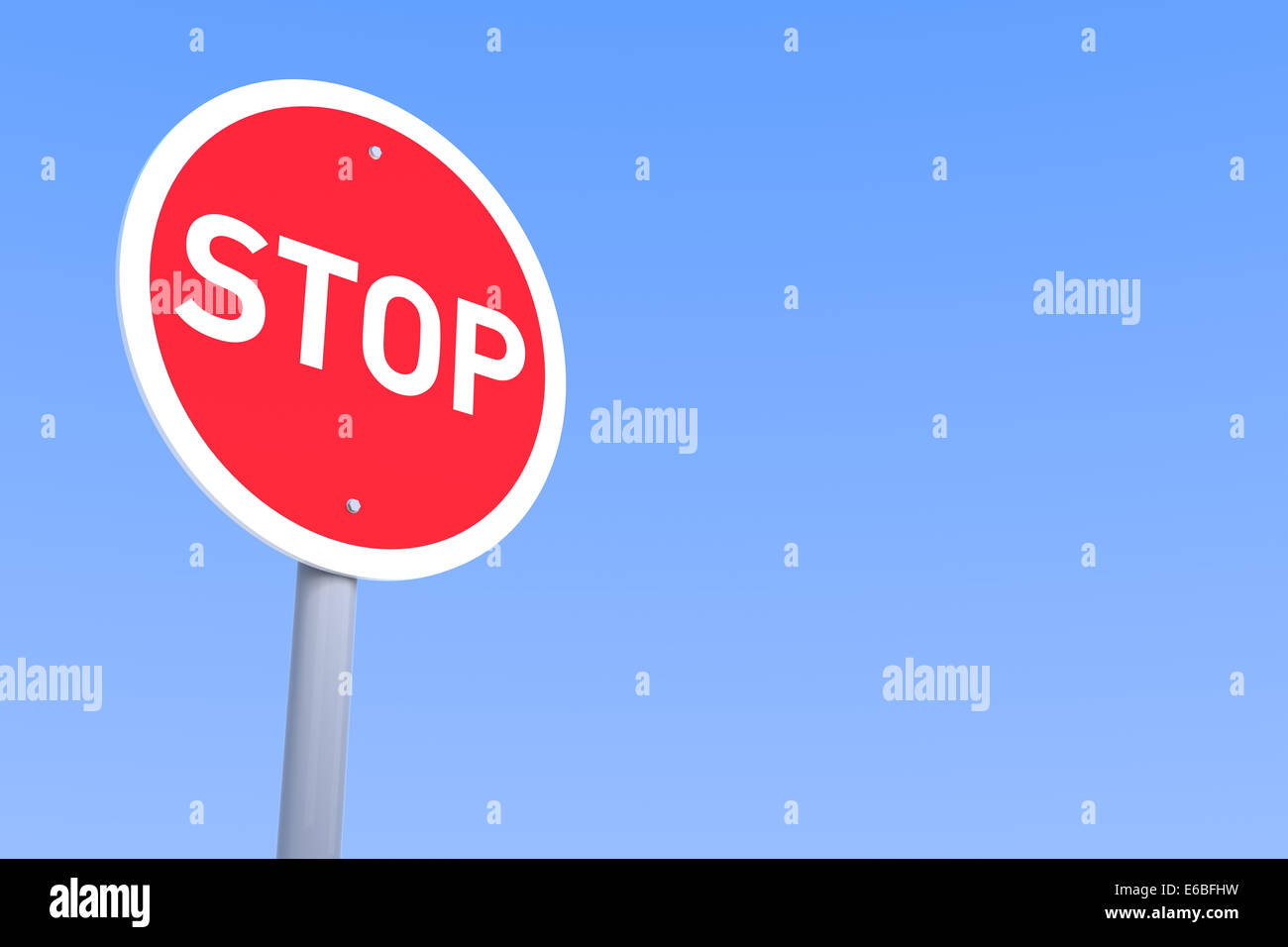 Hexagon stop sign Cut Out Stock Images & Pictures - Alamy