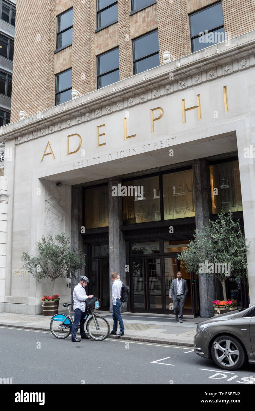 The Adelphi building on John Street Knightsbridge London Stock Photo ...
