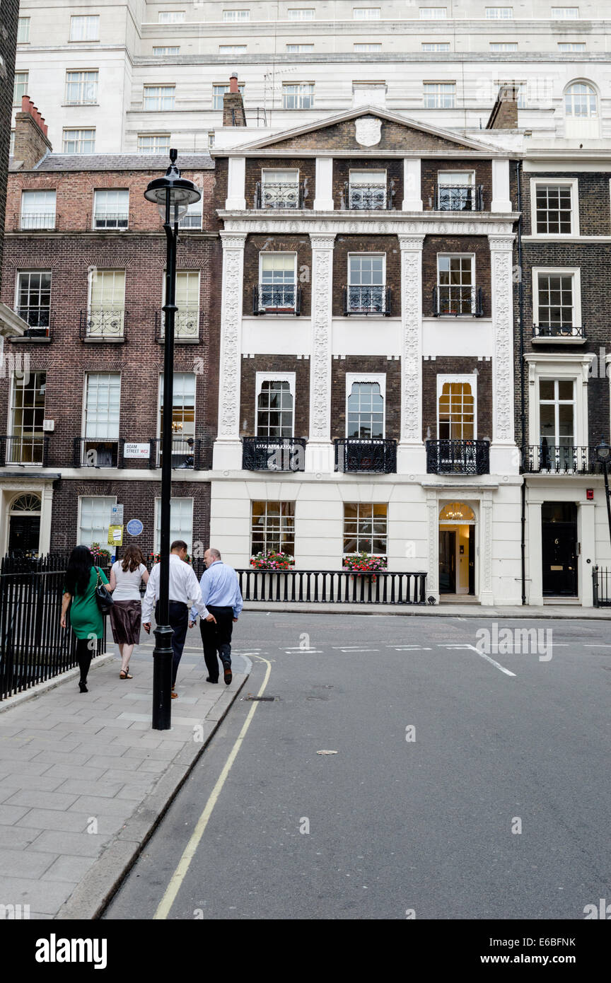 Adam House serviced offices on Adam Street Knightsbridge London Stock ...