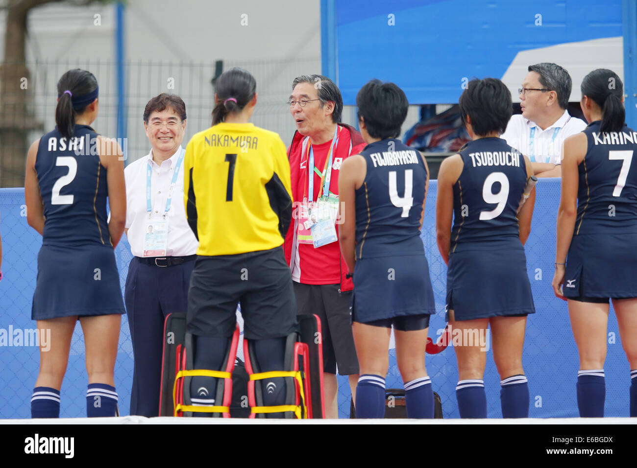 Nanjing, China. 19th Aug, 2014. Yosuke Fujiwara (JPN) Hockey : Women's ...