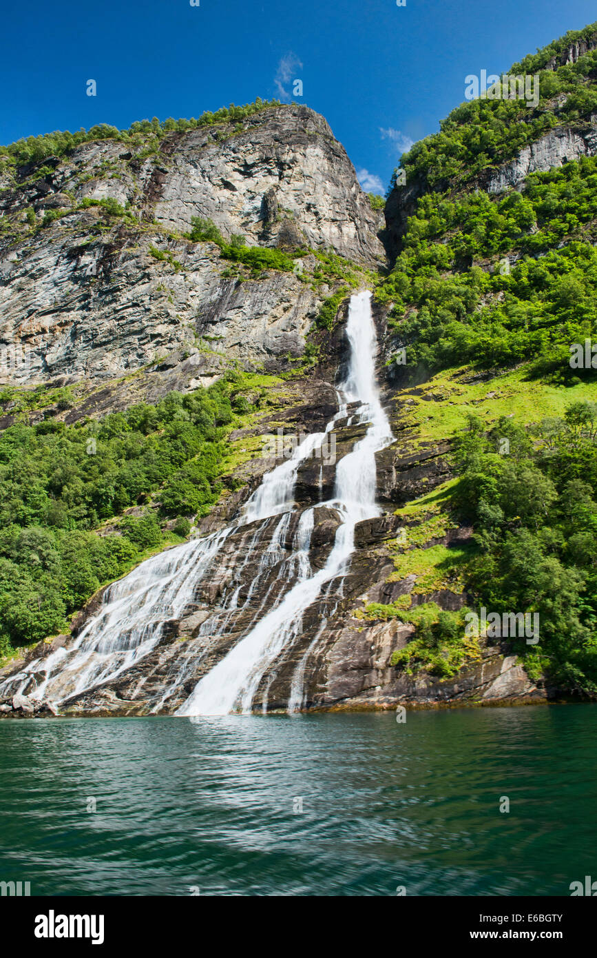 Geirangerfjord And Waterfall High Resolution Stock Photography and ...