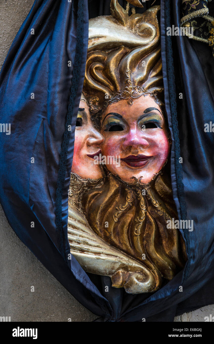 Sun and moon venetian carnival masks hi-res stock photography and ...