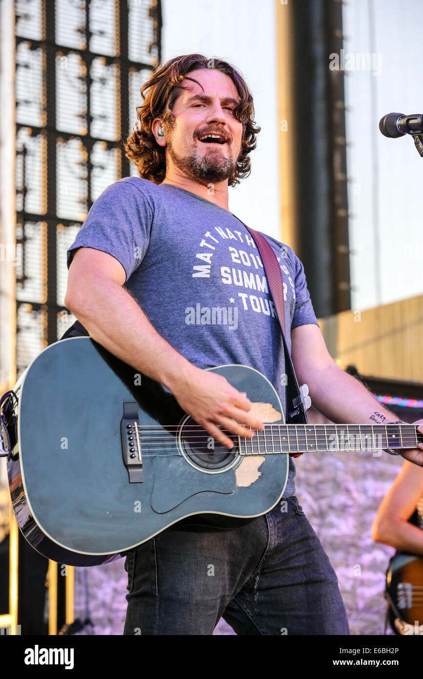 Raleigh, North Carolina, USA. 5th Aug, 2014. Music Artist MATT ...