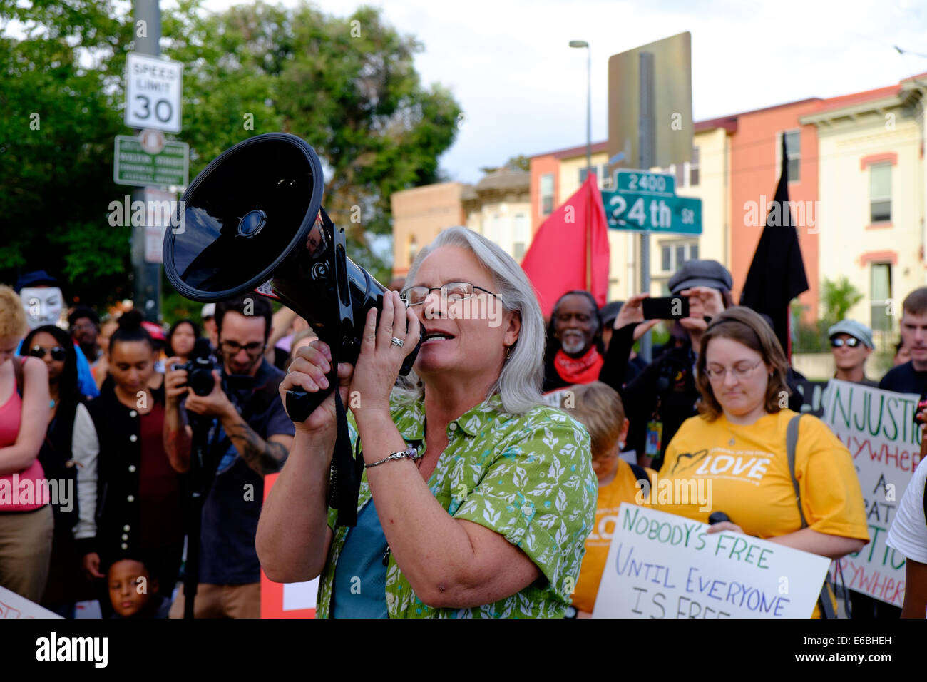 Denver, Colorado USA - 19 August 2014. Pastor Julia McKay from the ...