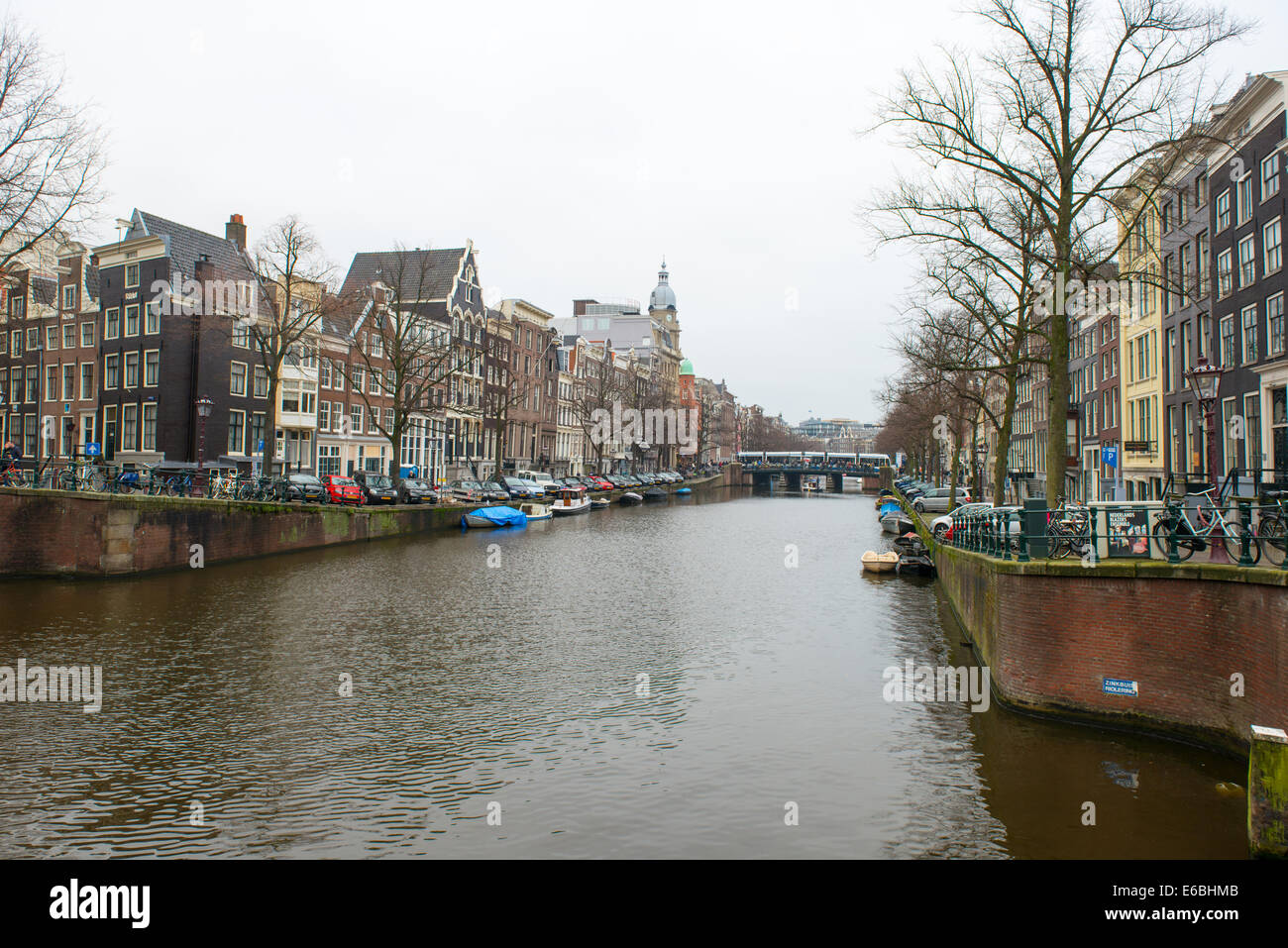 Dutch canals and typical canalside houses in Amsterdam Stock Photo - Alamy