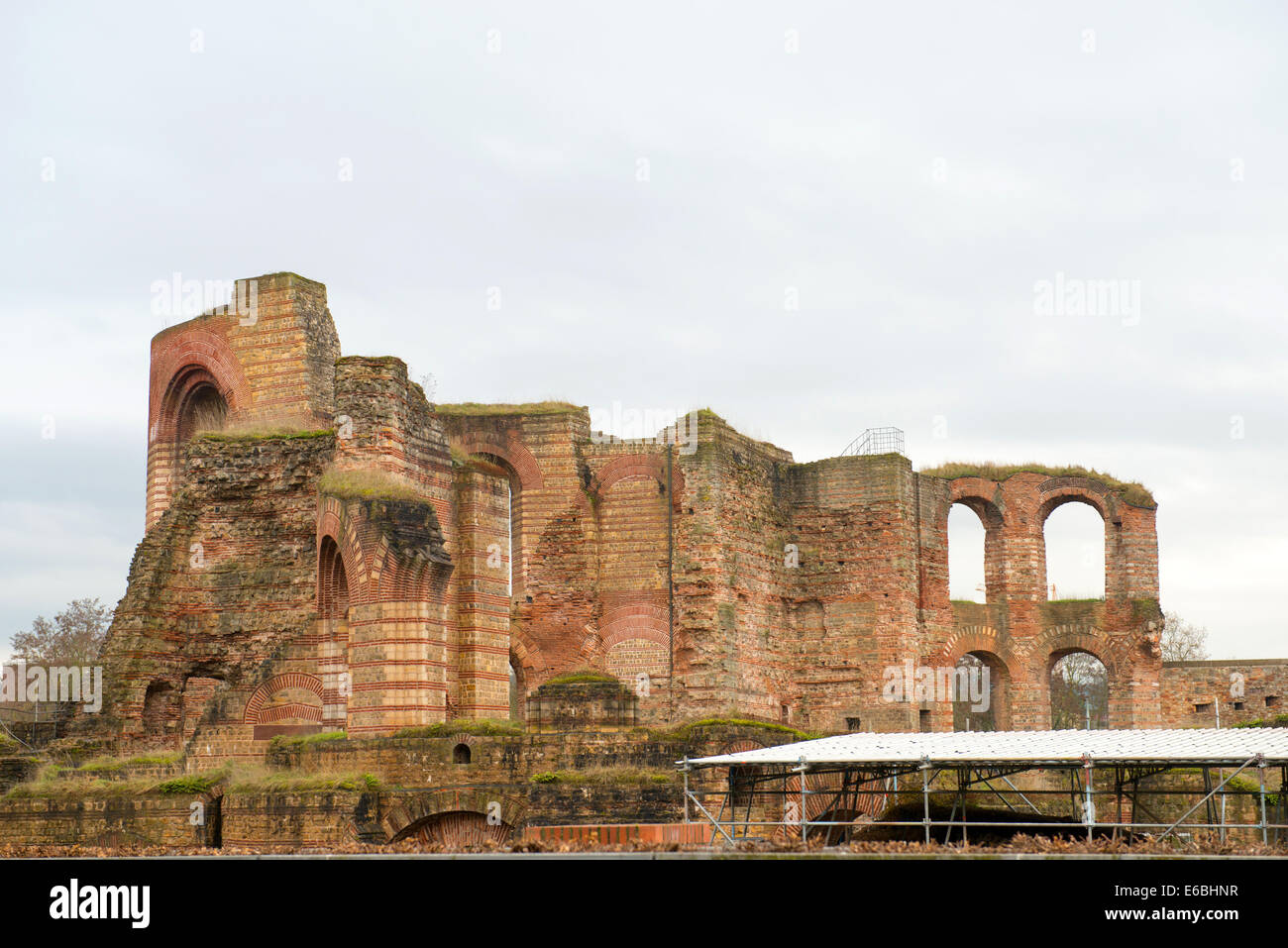 Ancient Roman baths ruins in Trier, Germany Stock Photo - Alamy