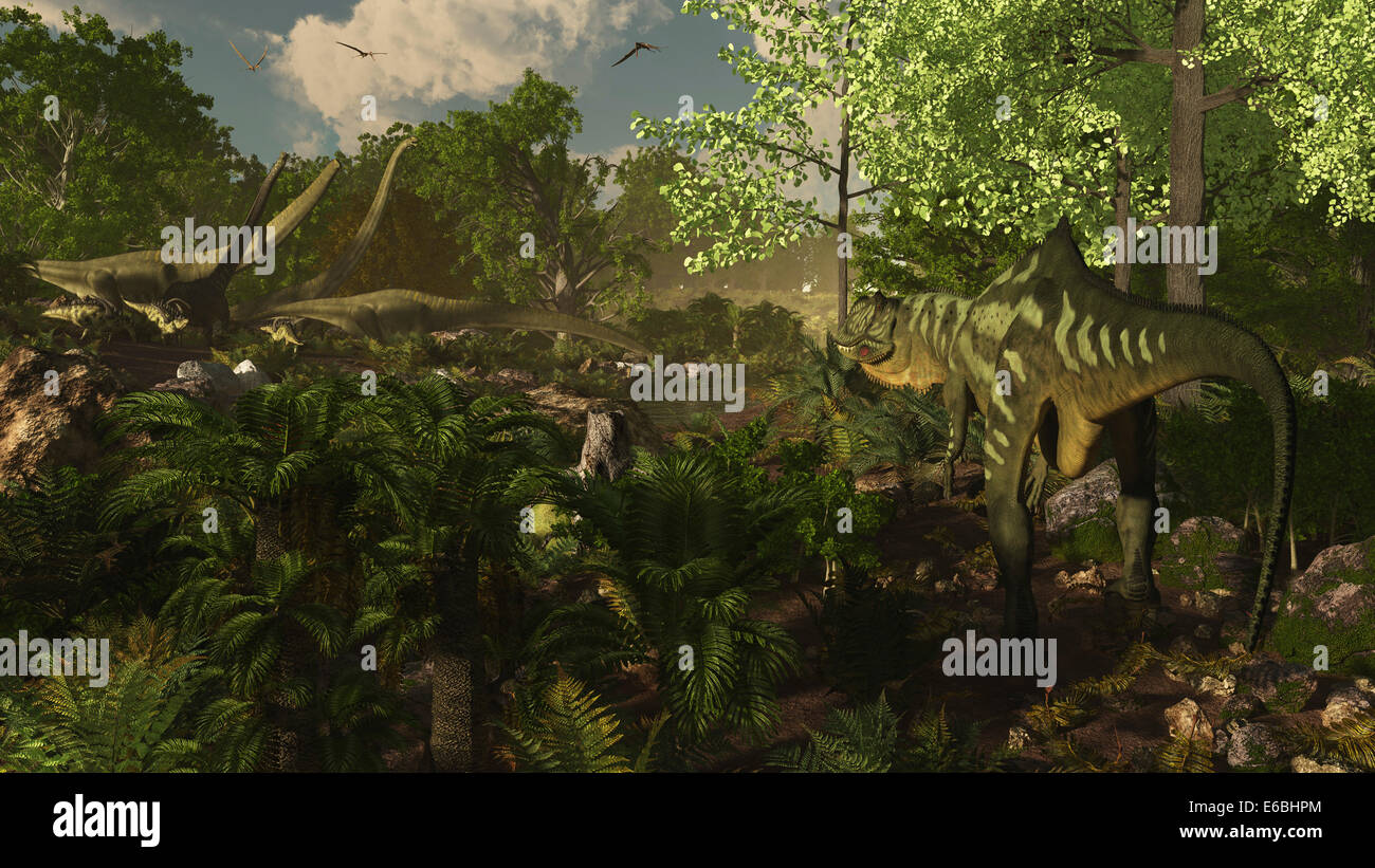 Some dinosaurs of the Dashanpu Formation of China near the Sichuan city ...