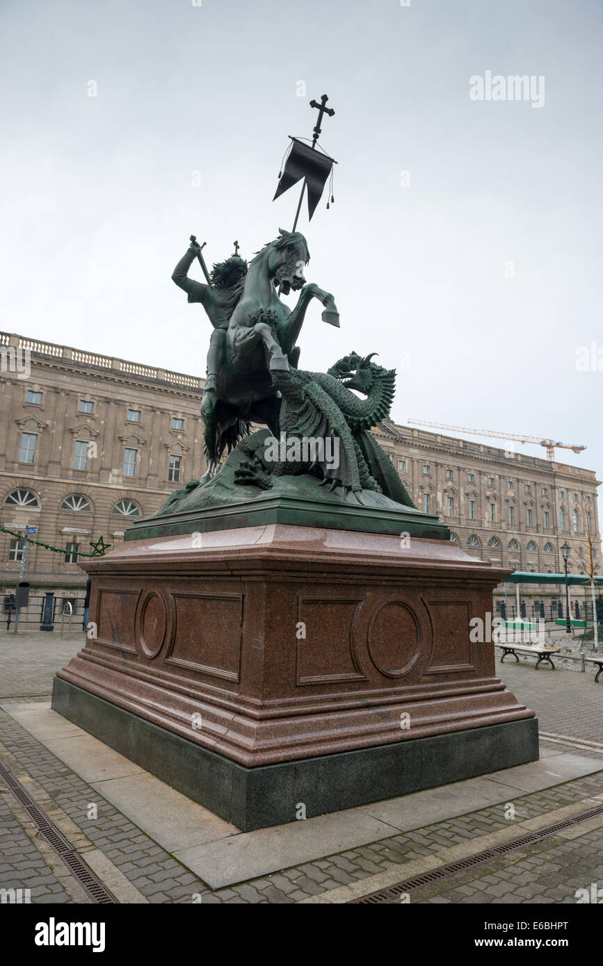 Saint George monument in Berlin, Germany Stock Photo - Alamy