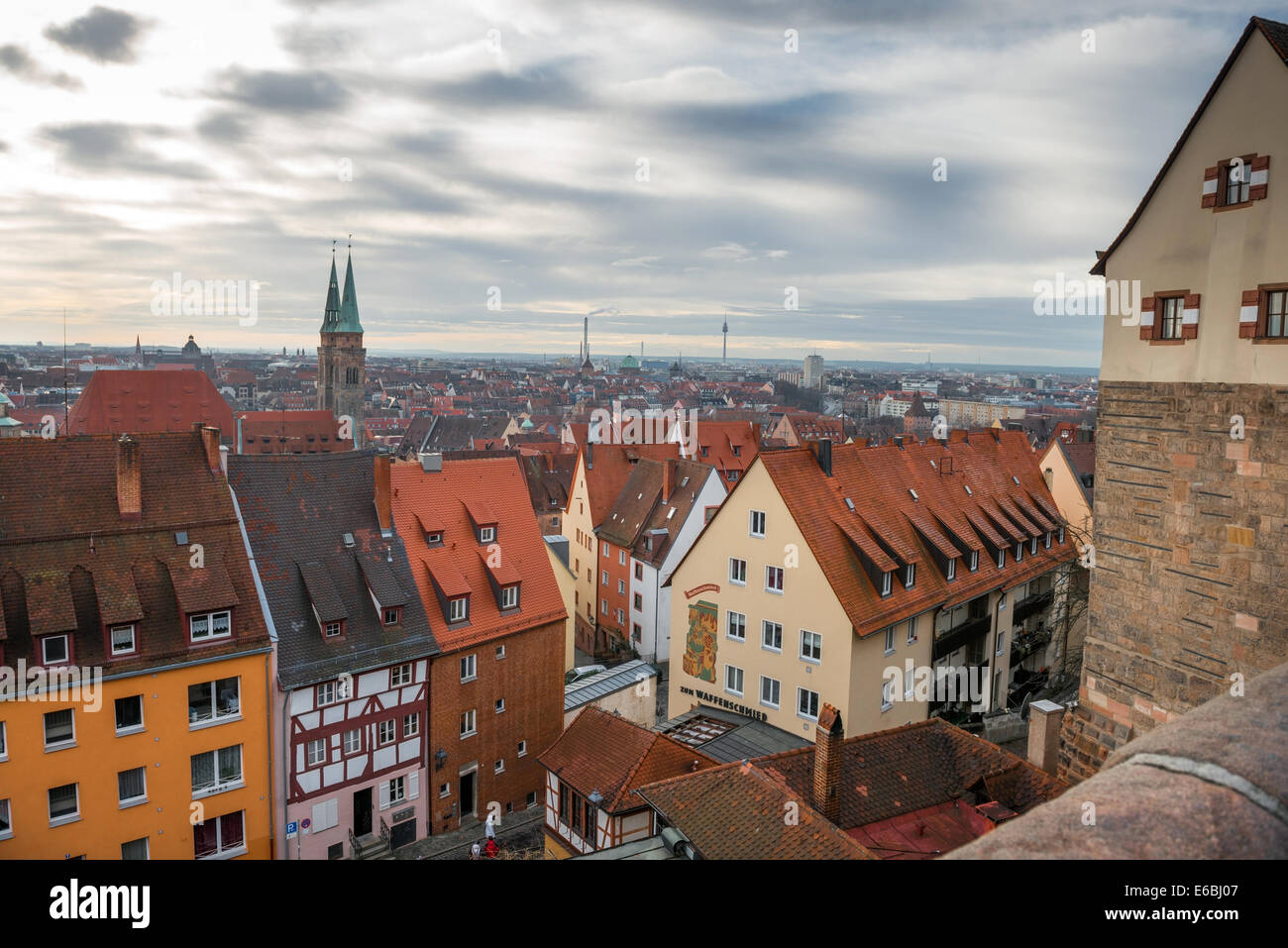 Aerial view nuremberg in german hi-res stock photography and images - Alamy