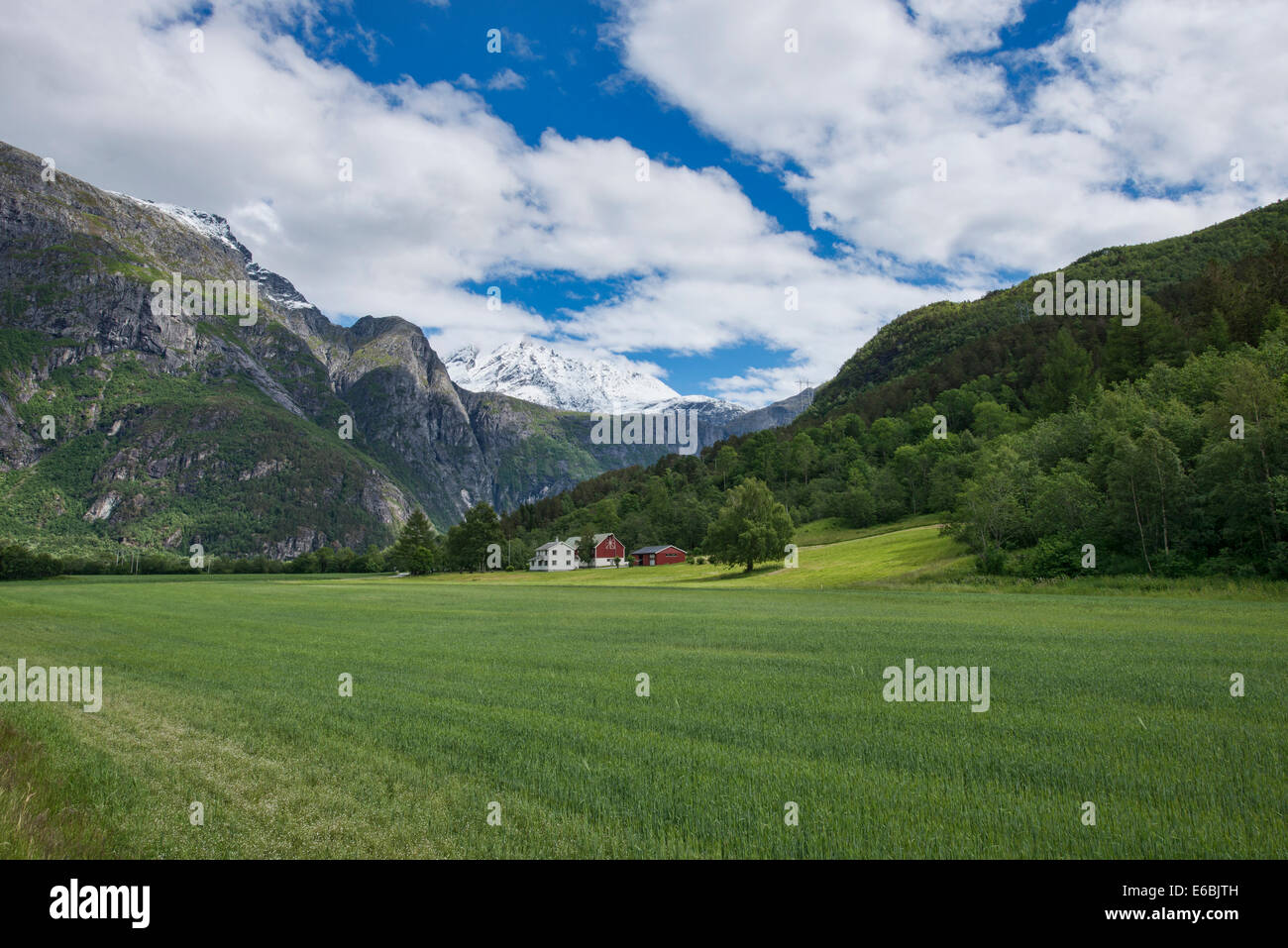 beautiful rural scene in Romsdal, Norway Stock Photo - Alamy