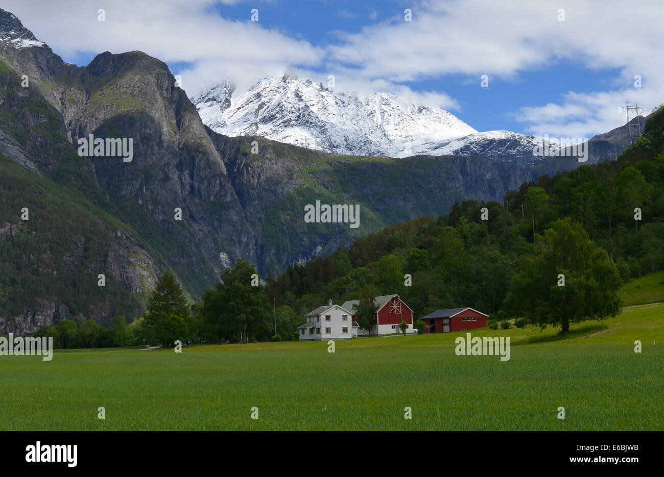 beautiful rural scene in Romsdal, Norway Stock Photo - Alamy