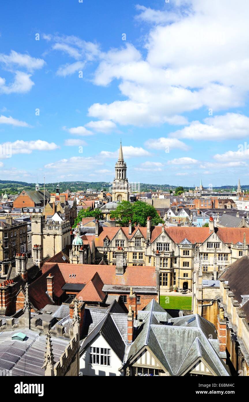 Oxford skyline rooftops oxfordshire england hi-res stock photography ...