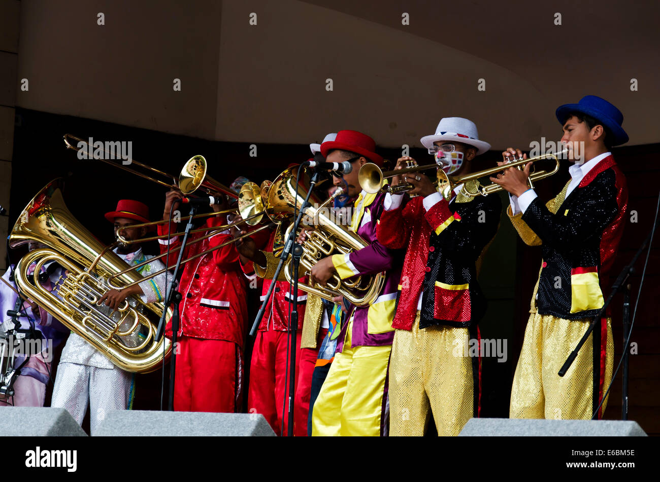 The Backyard Rhythm Orchestra performing at the Carnival, part of ...