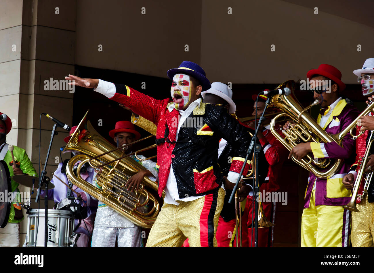 The Backyard Rhythm Orchestra performing at the Carnival, part of ...