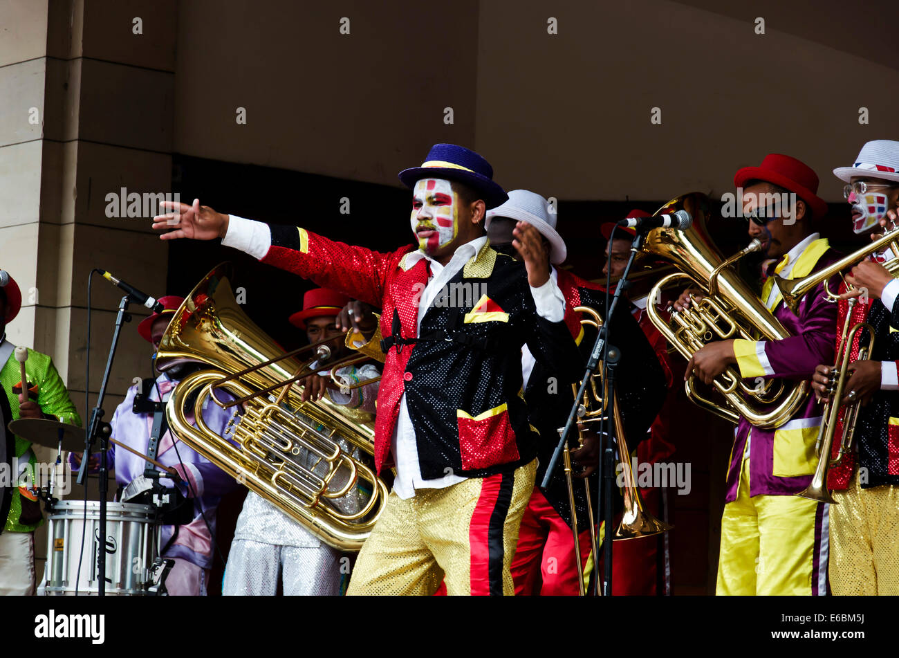 The Backyard Rhythm Orchestra performing at the Carnival, part of ...