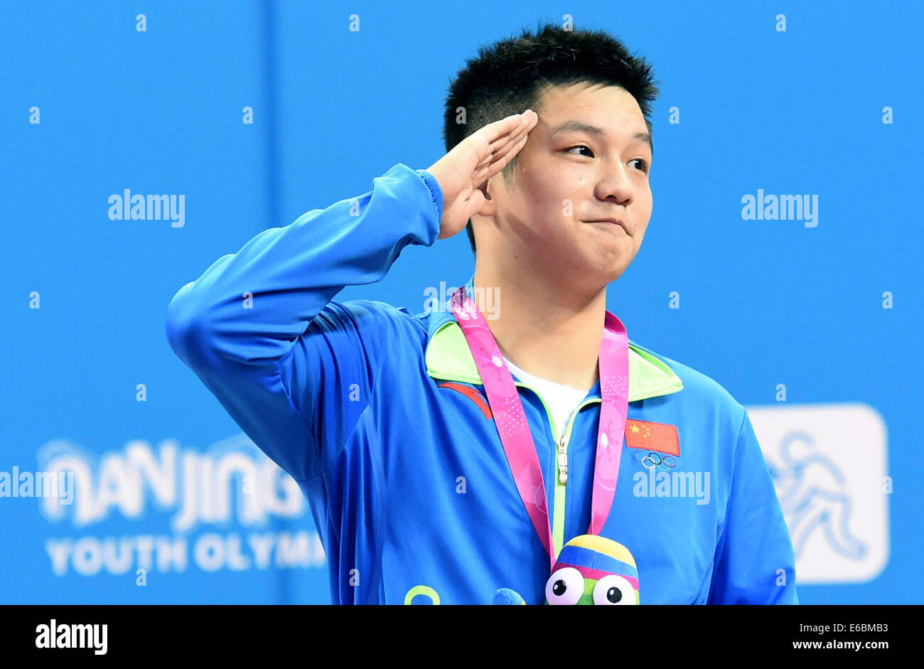 Nanjing, China?s Jiangsu Province. 20th Aug, 2014. Gold medalist Fan ...