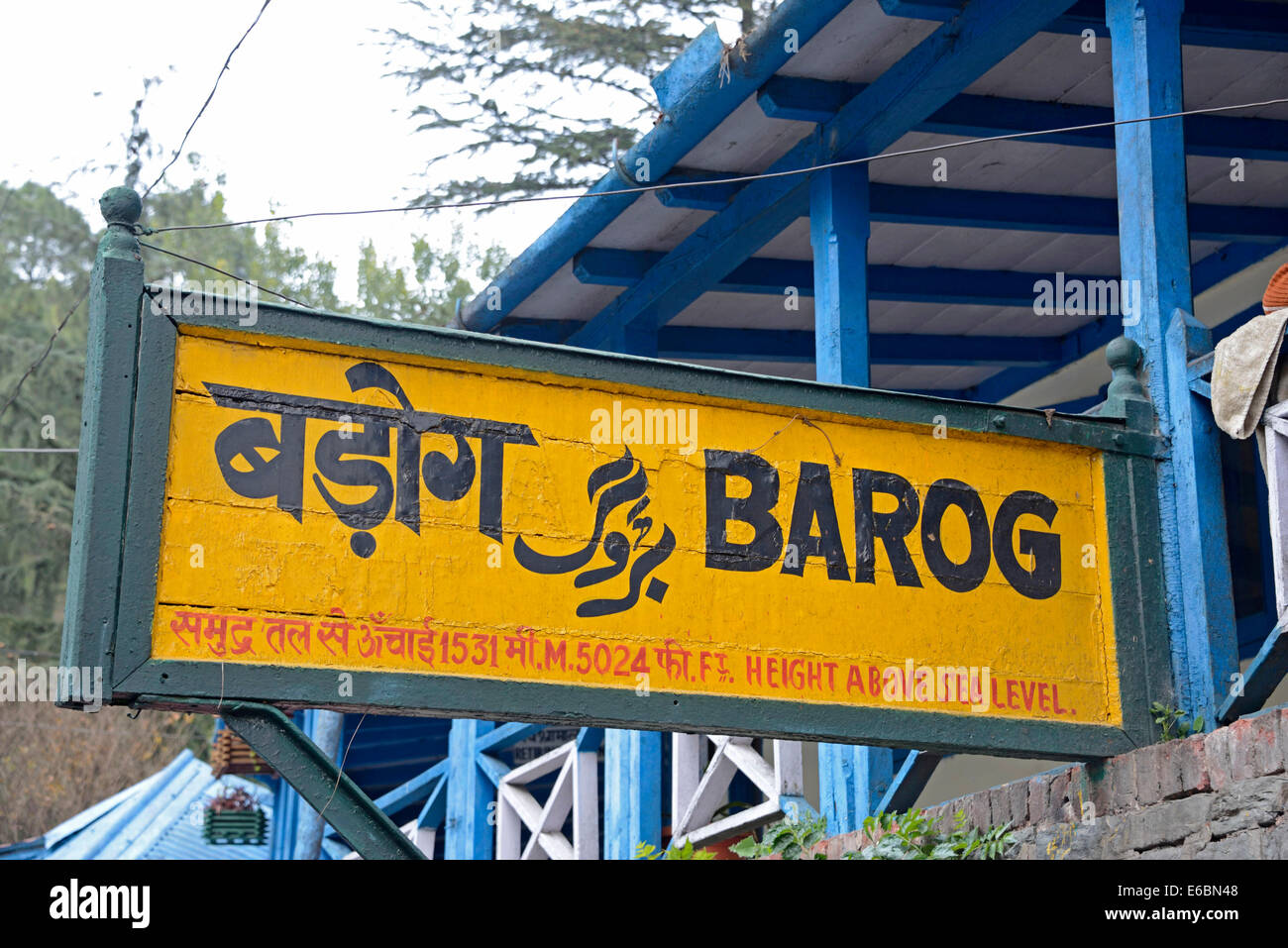 A railway station named after a British tunnel engineer, Colonel Barog ...