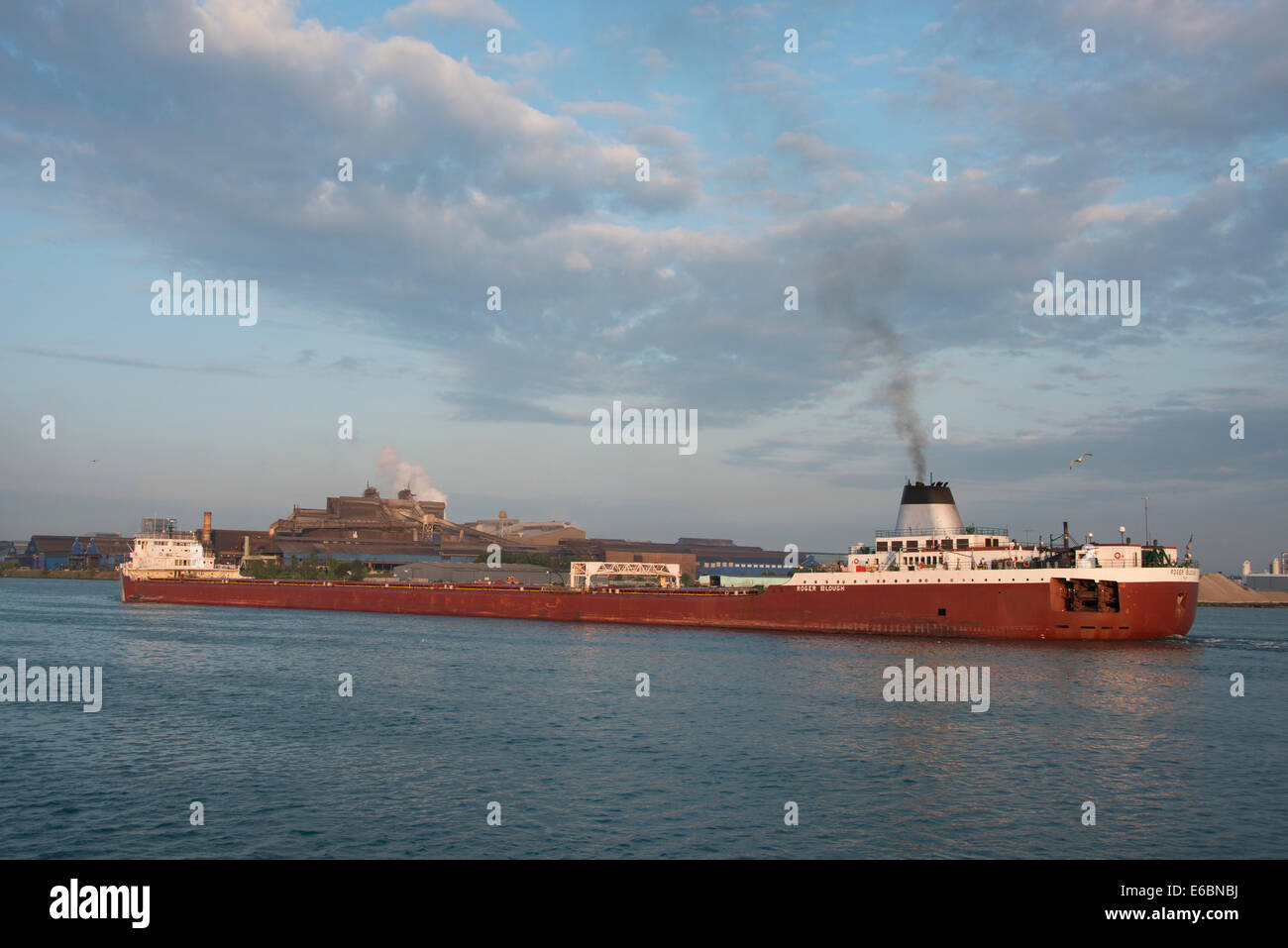 Michigan, Detroit River, located in the Great Lakes between Lake St ...
