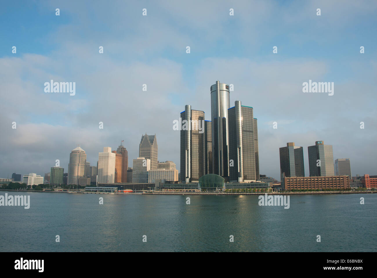 Michigan, Detroit River, located in the Great Lakes between Lake St ...