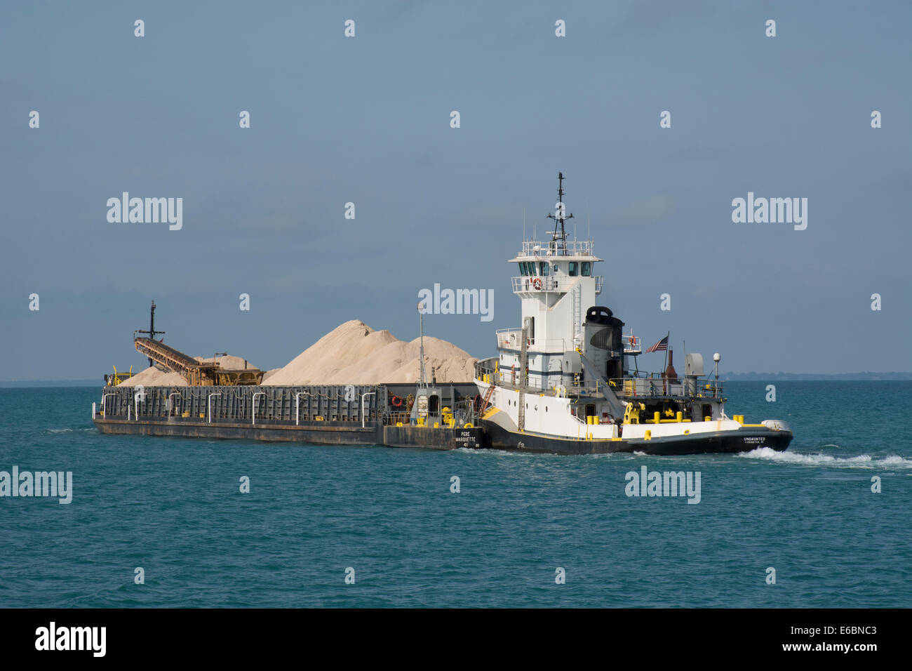 Michigan, Lake St. Clair. Fresh water lake in the Great Lakes system ...