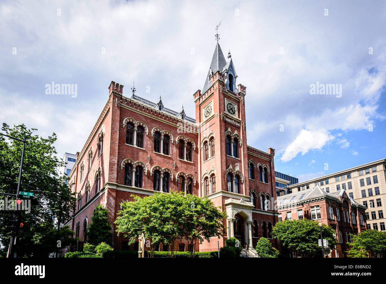 Charles Sumner School, 17th and M Streets NW, Washington DC Stock Photo ...