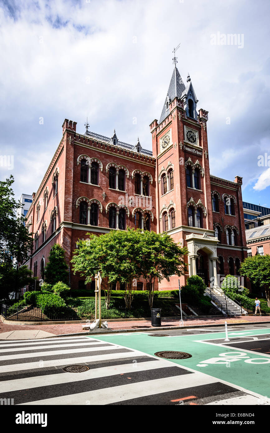 Charles Sumner School, 17th and M Streets NW, Washington DC Stock Photo ...