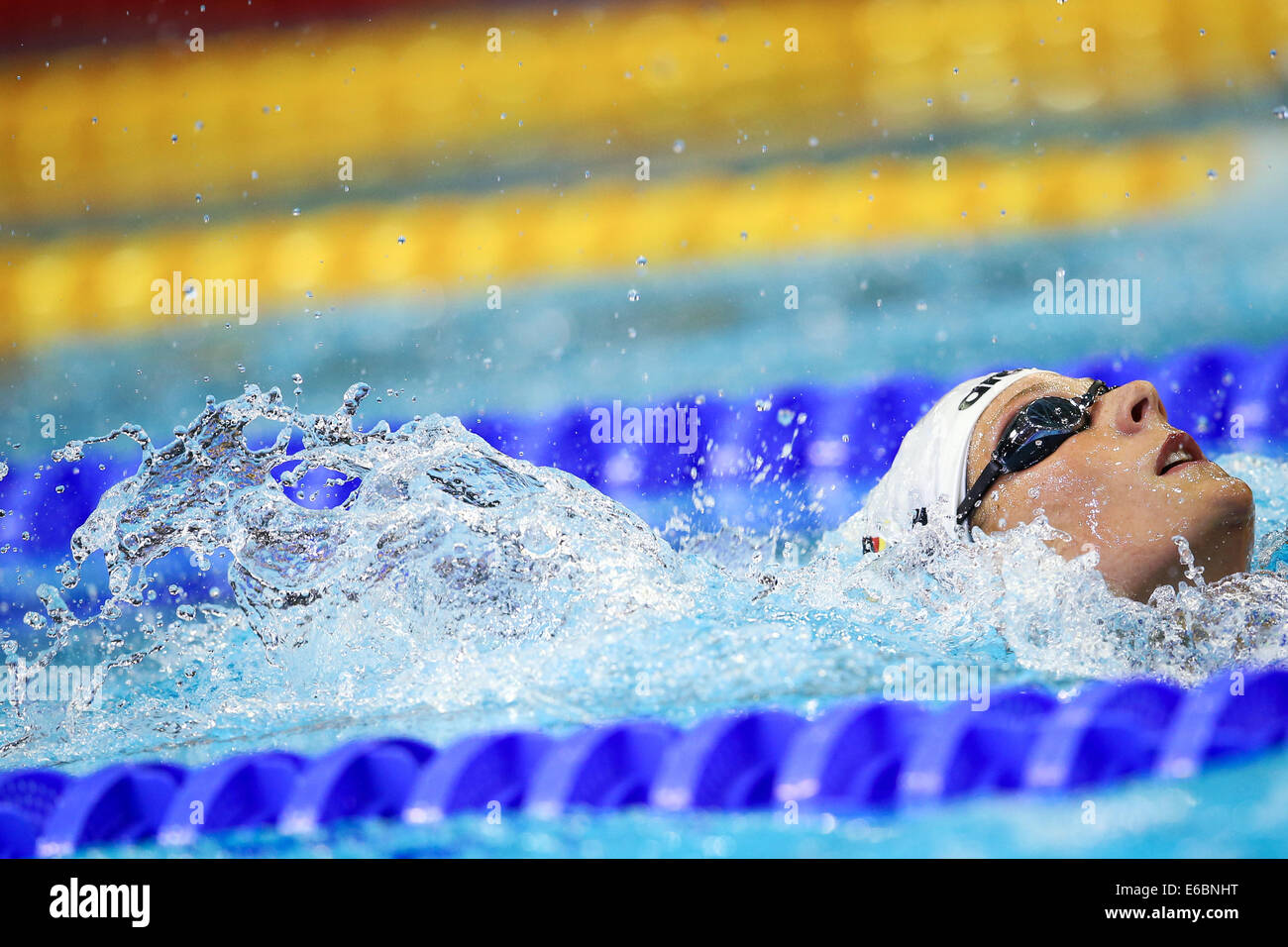 Berlin, Germany. 19th Aug, 2014. Lisa Graf of Germany competes in the ...