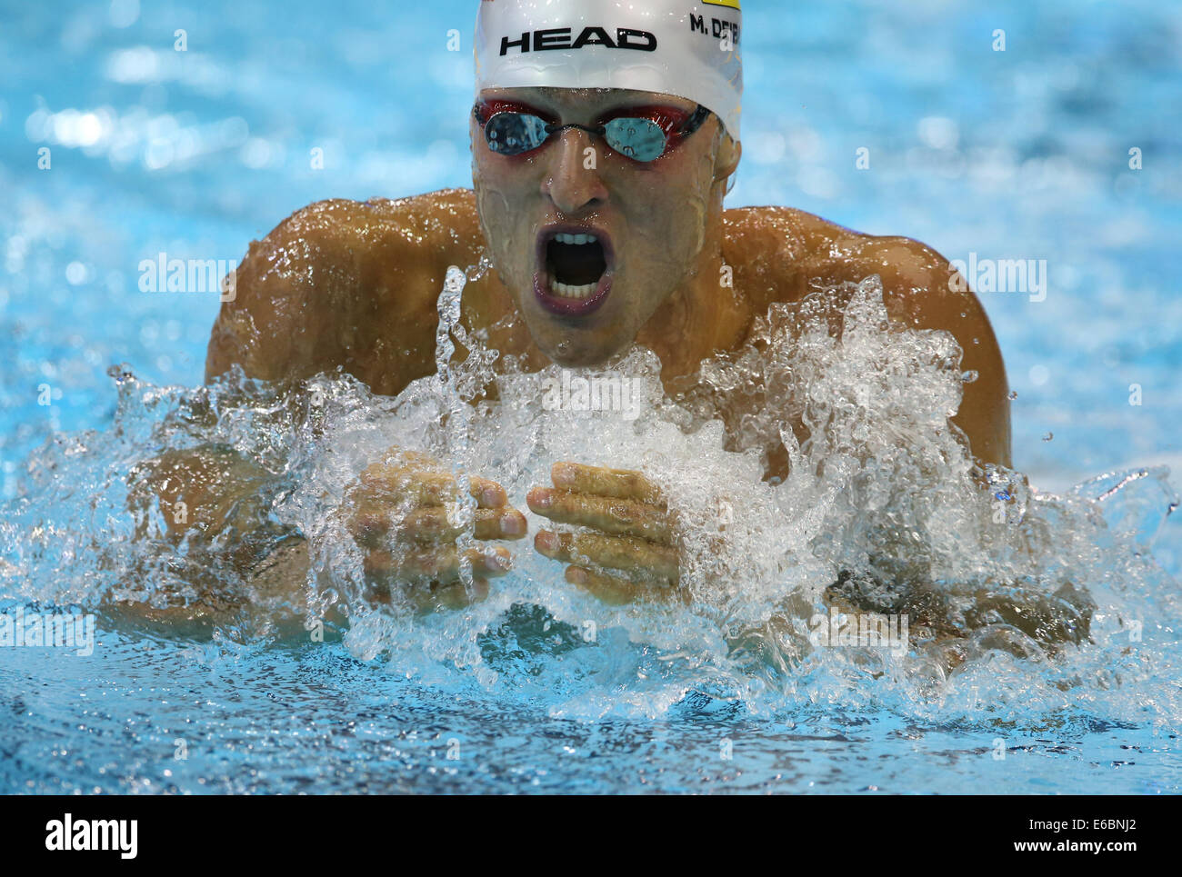 Berlin, Germany. 19th Aug, 2014. Markus Deibler of Germany competes in ...