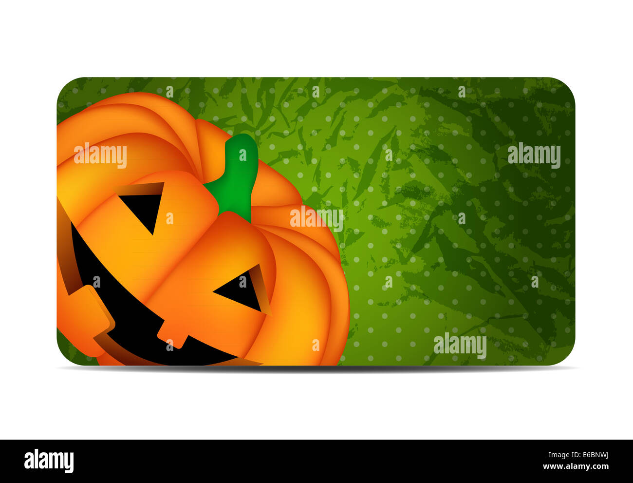 Halloween Background with Pumpkin Vector Illustration Stock Photo - Alamy